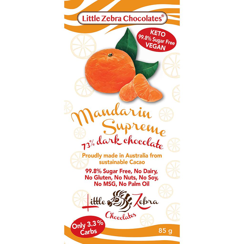 Mandarin Supreme Chocolate 85g | Little Zebra Chocolates